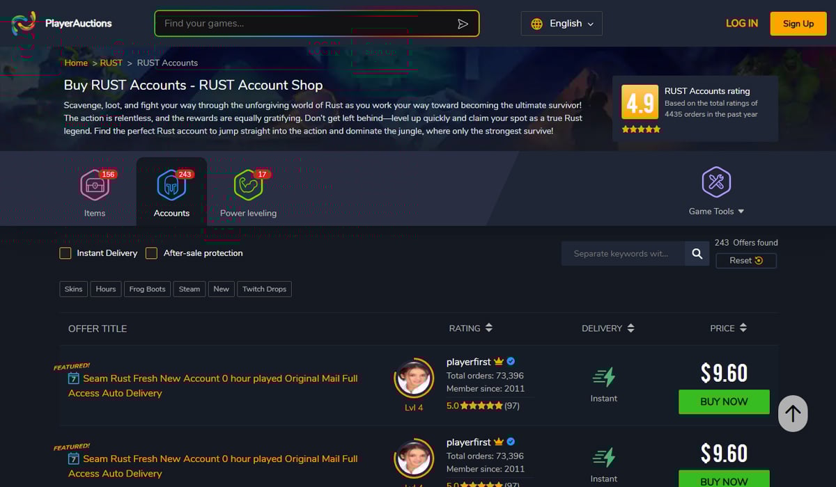 Best Websites to Buy Rust Accounts Guide